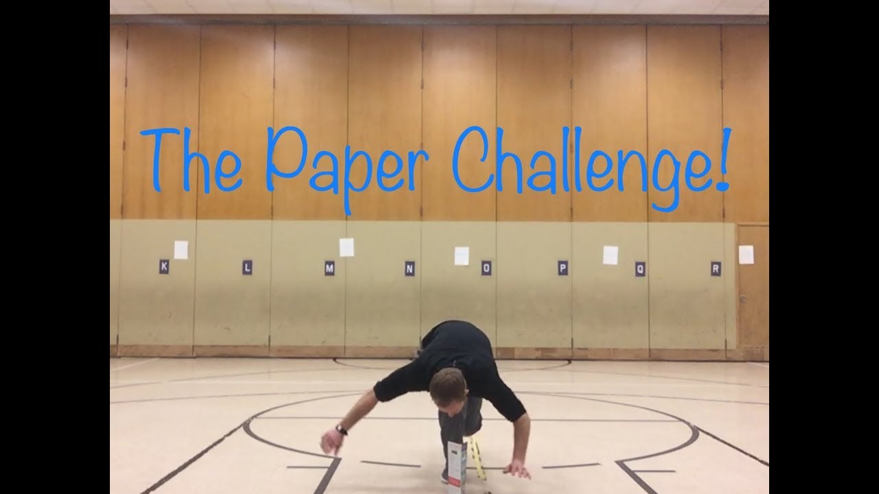 The Paper Challenge Youtube