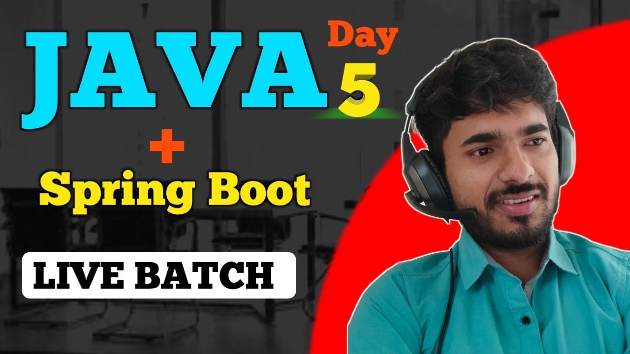 Java With Spring Boot Live Batch Day 5 Aadiandjava 10 Lpa Fix
