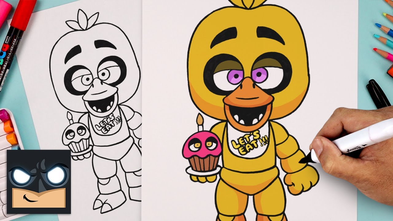 How To Draw Chica Five Nights At Freddy S Youtube