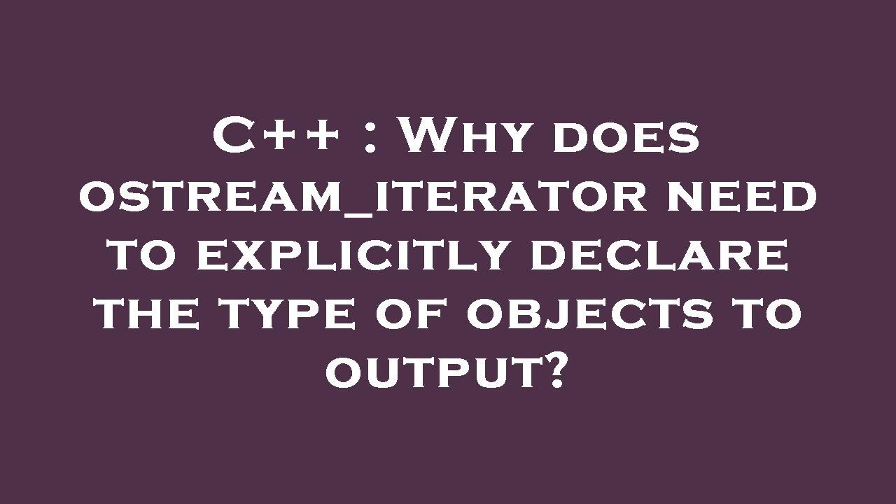 Ostream