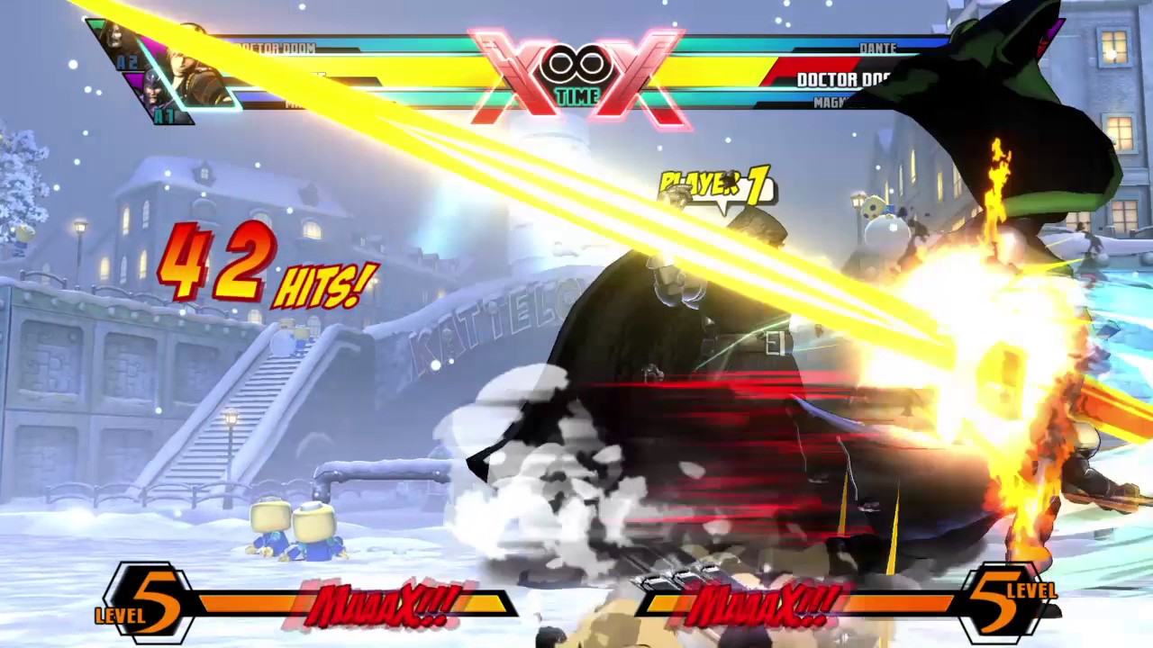 Umvc3 Magneto Dante Hardtag Combo Youtube