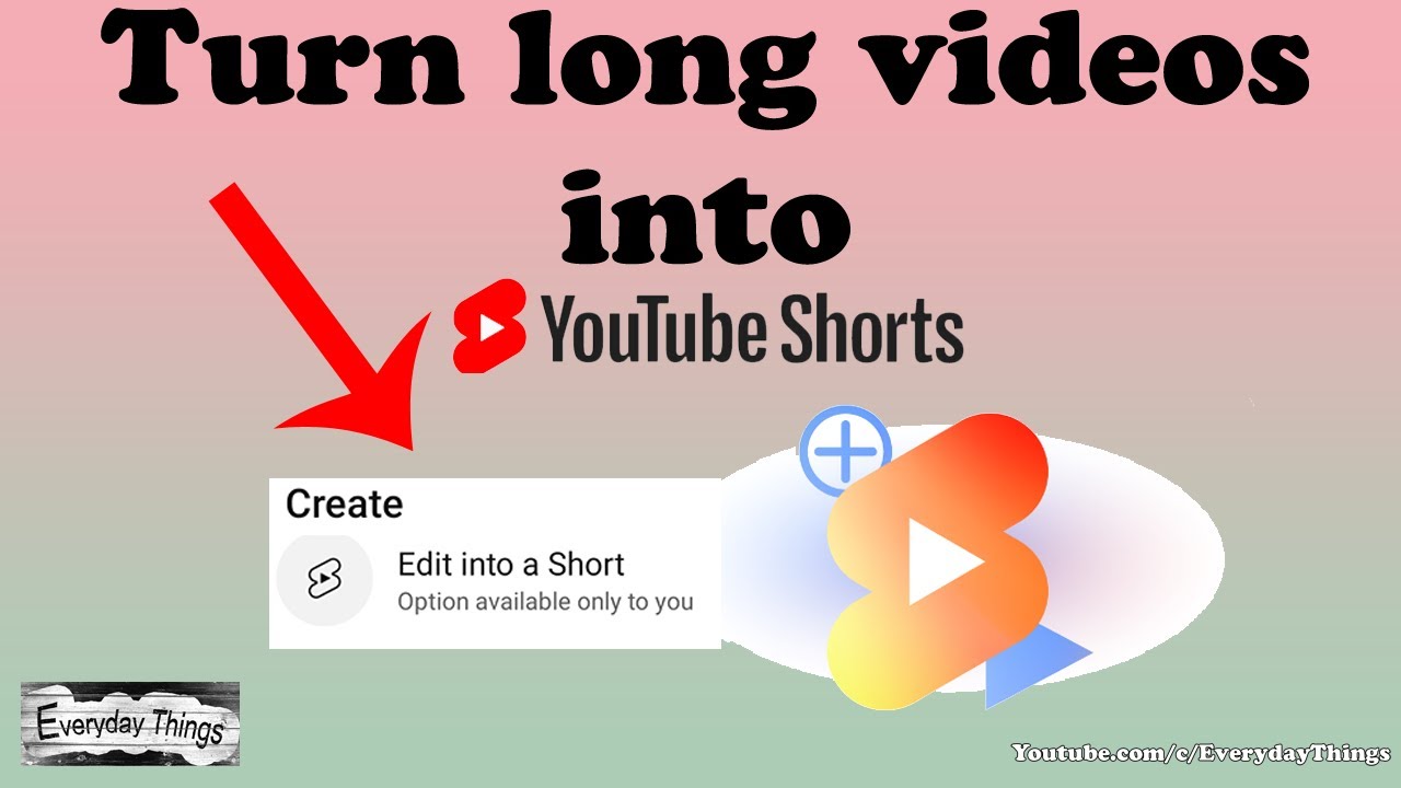 How To Turn Long Videos Into Shorts On Youtube Youtube