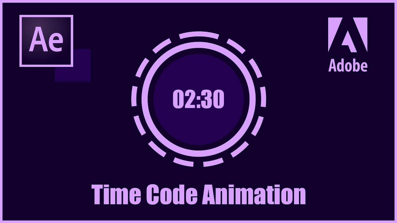 Timecode Animation After Effects Youtube