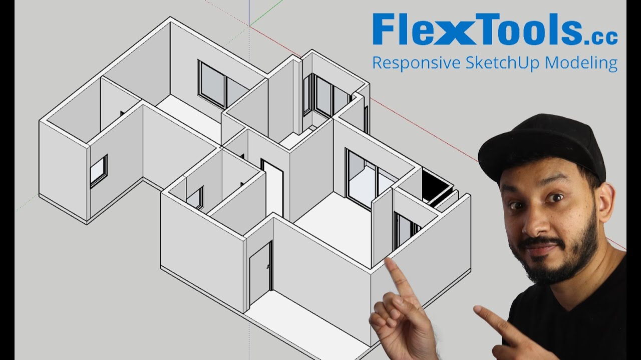 How To Use Flextools In Sketchup Sketchup Plugin Tutorial Youtube
