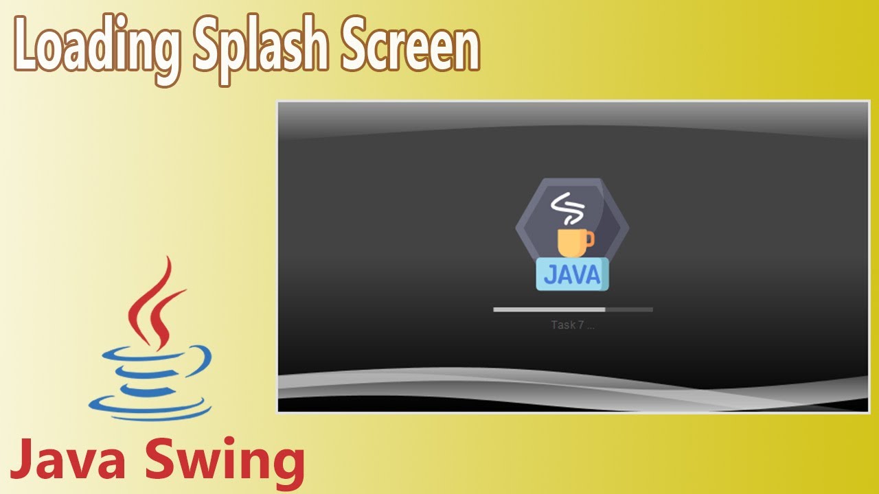 Java Swing Create Loading Splash Screen Youtube