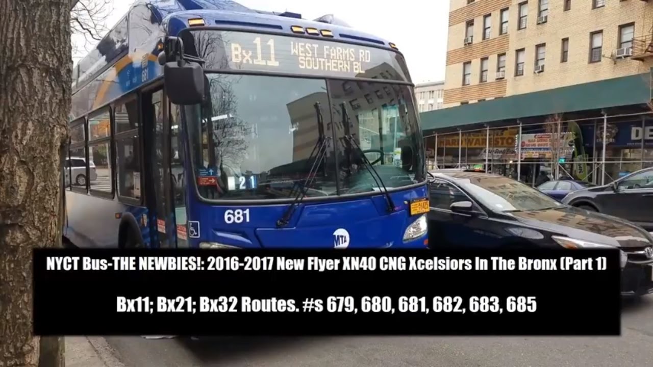 Nyct Bus The Newbies 2016 2017 New Flyer Xn40 Cng Xcelsiors Action In