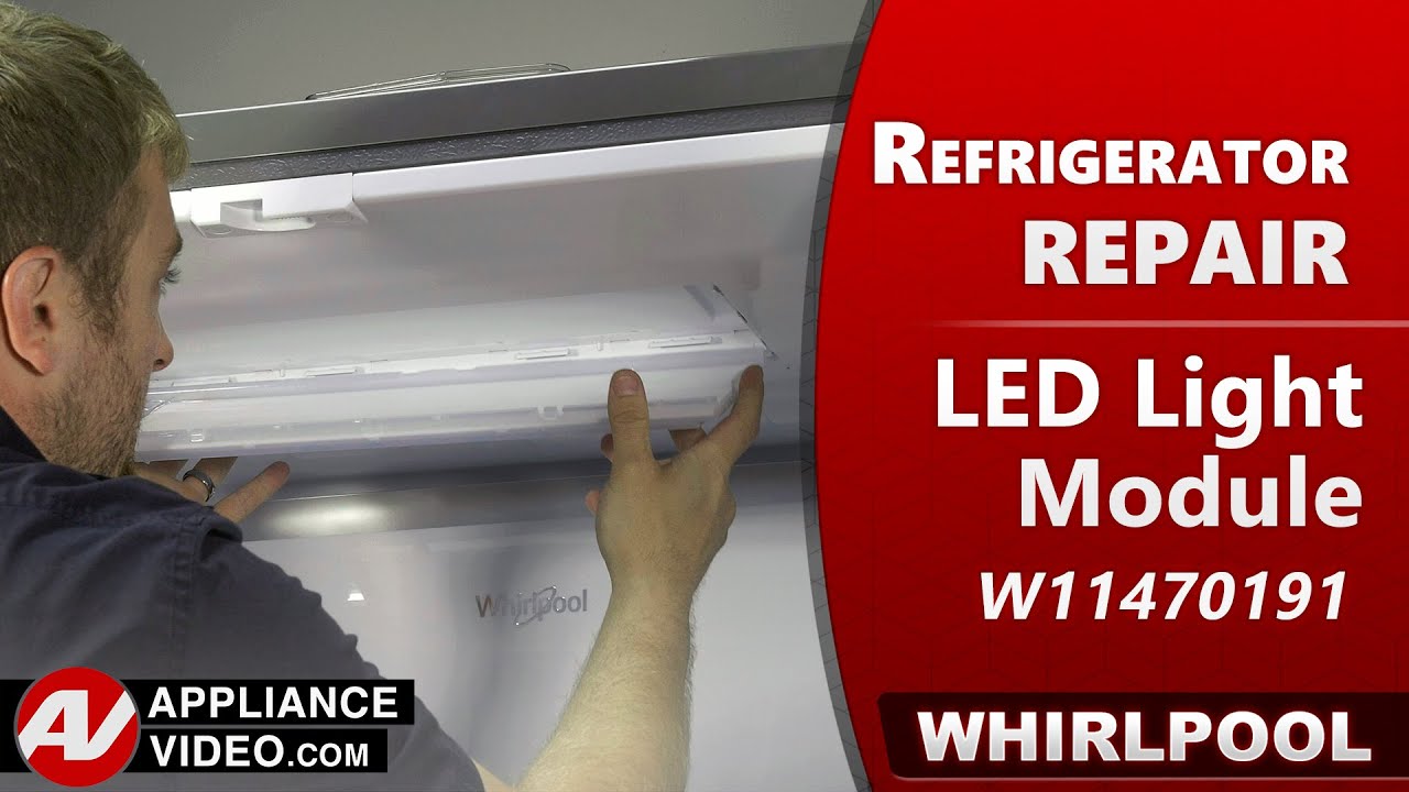 Whirlpool Refrigerator Lamp Flickers Led Light Module Youtube