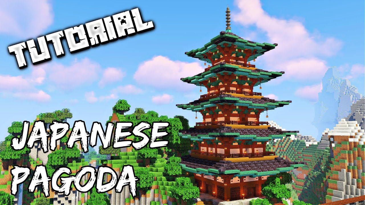 Japanese Pagoda Minecraft Tutorial Youtube