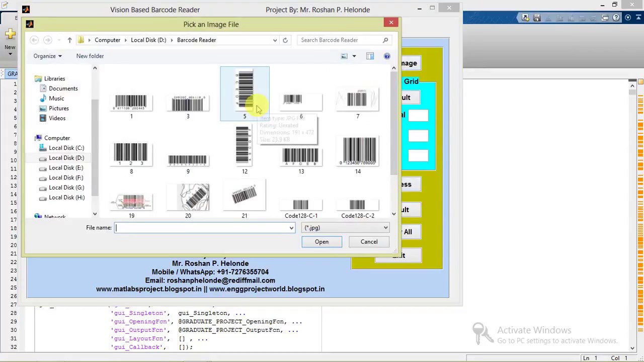Matlab Project For Barcode Reader Using Image Processing Ieee Based
