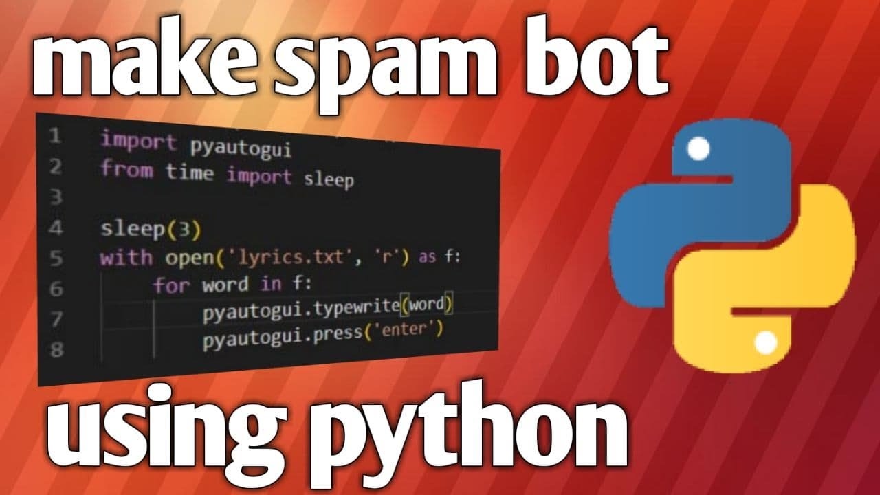 How To Make A Simple Spam Bot With Python And Get Blocked Youtube