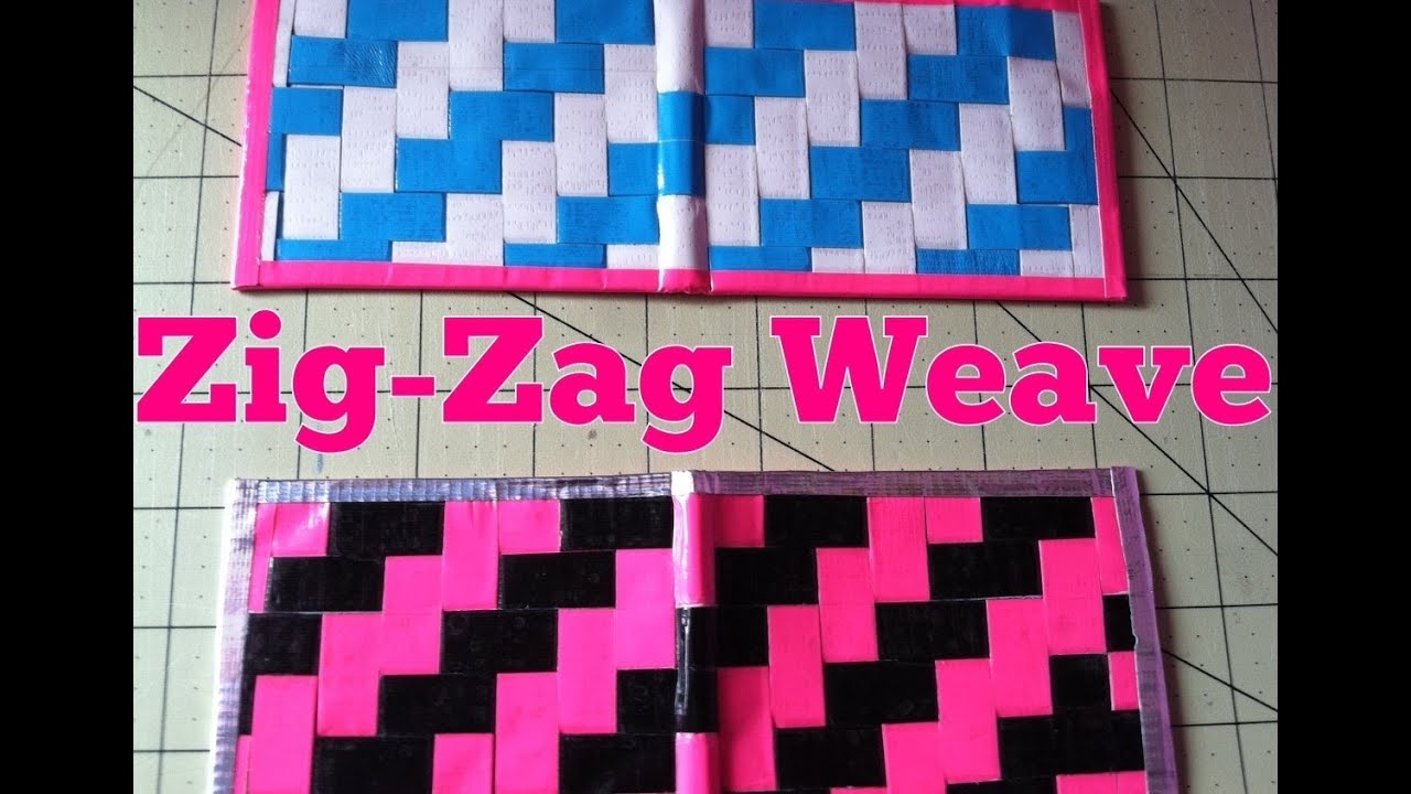 Zig Zag Weave Tutorial Youtube