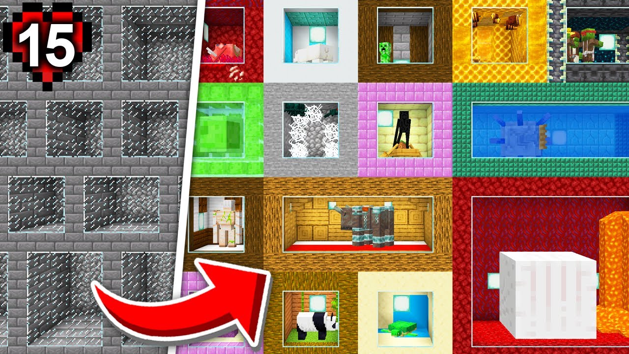 I Trapped Every Mob In Minecraft Hardcore Youtube
