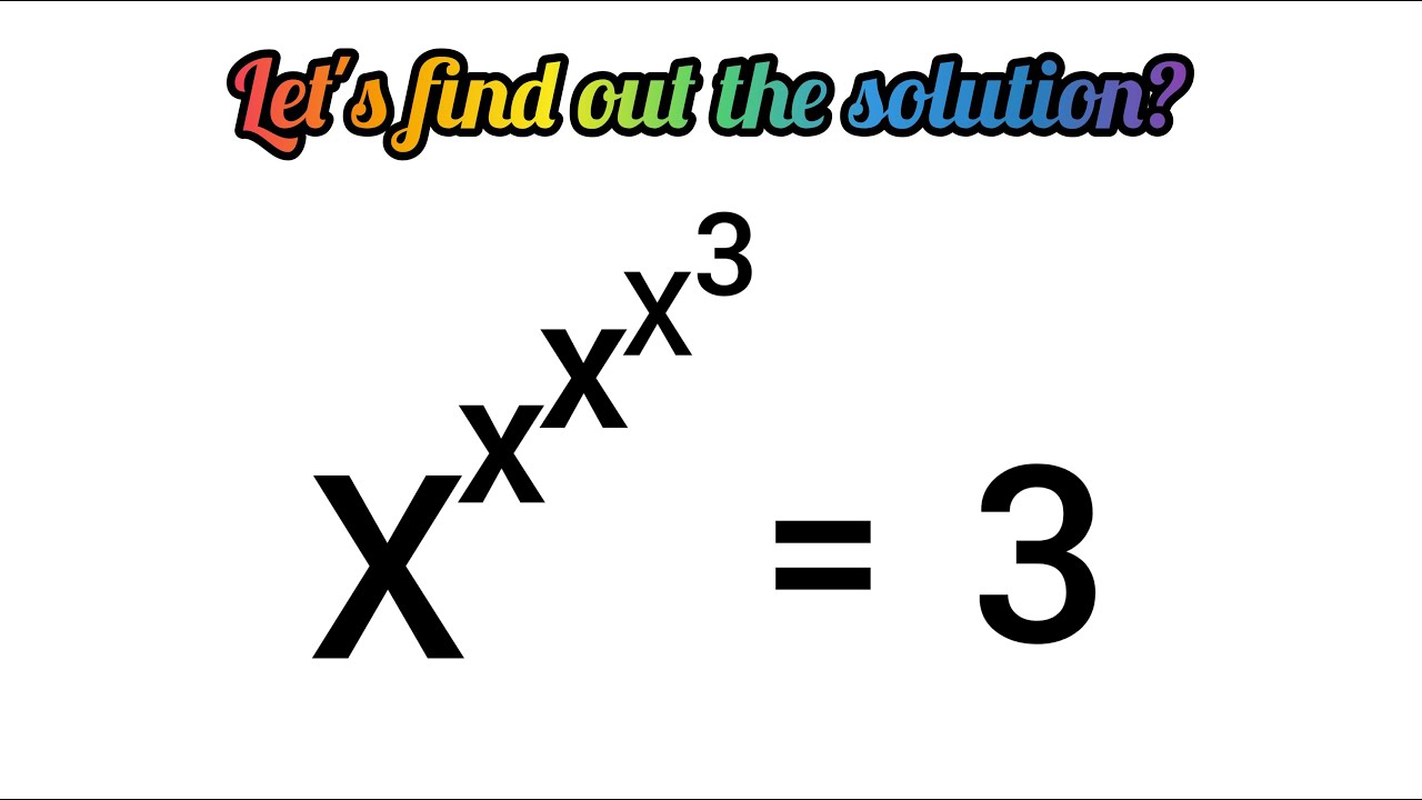 Simplification Of Exponential Equation Youtube