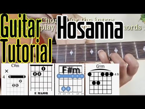 How To Play Hosanna By Hillsong United Very Easy Guitar Tutorial