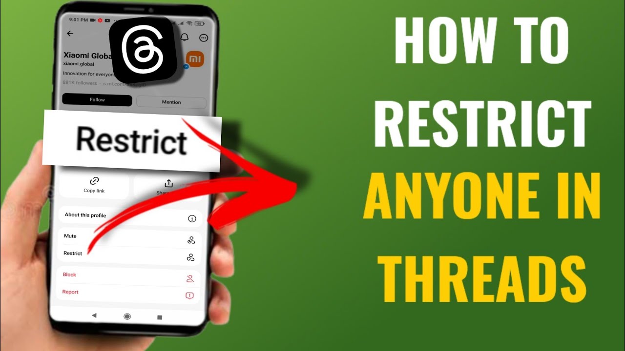How To Restrict Anyone In Threads English Youtube