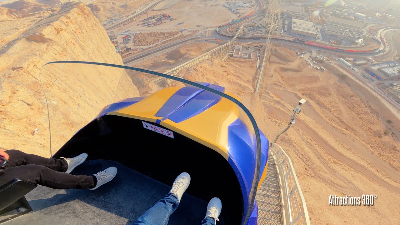 Insane Pov 155 Mph 3 Mile Long Coaster Falcons Flight Over 600 Ft