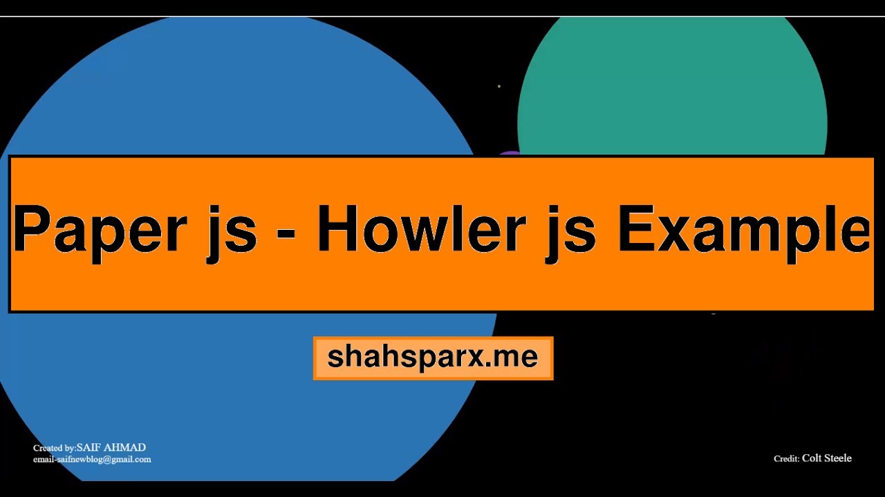 Paper Js Howler Js Example Patatap Clone Youtube