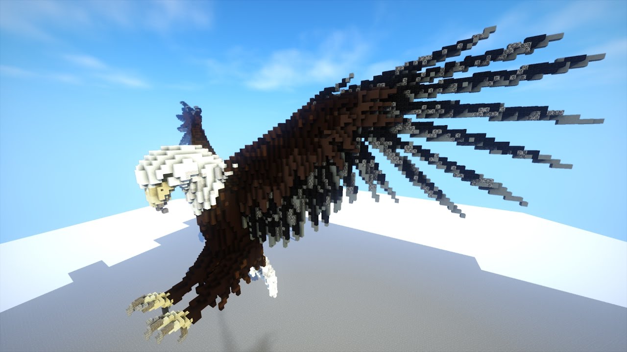 Minecraft Organic Bald Eagle Timelapse Youtube