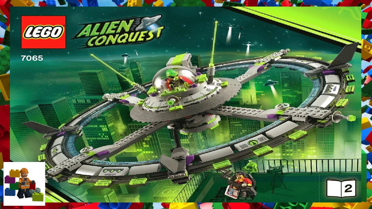 Lego Instructions Space Alien Conquest 7065 Alien Mothership