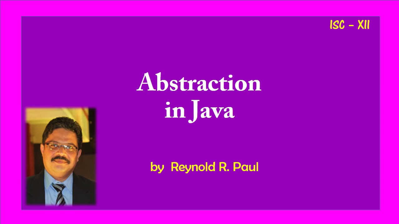 Abstraction In Java Youtube