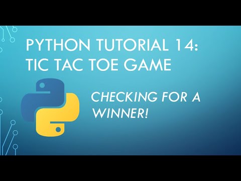 Python Tutorial 14 Tic Tac Toe Check For Winner Function Youtube