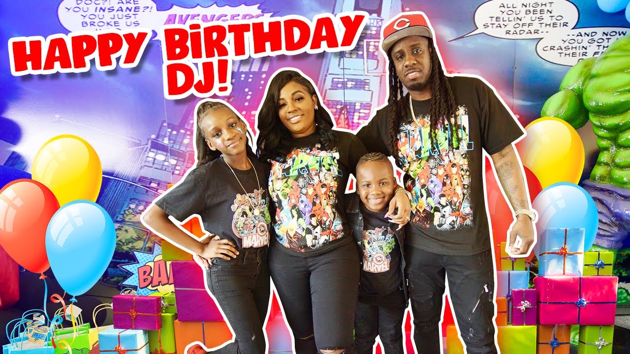 We Threw Dj An Epic Avengers Birthday Party Happy Birthday Dj Youtube