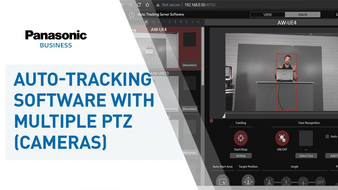 Using Panasonic Auto Tracking Software With Multiple Ptz Cameras How