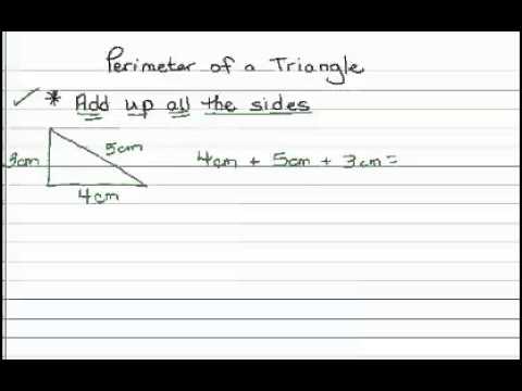 Ged Tasc Hiset Math Help How To Find Perimenter Of A Triangle Youtube