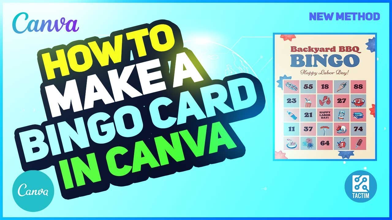 Create Your Own Bingo Card In Canva Easy Step By Step Tutorial 2025