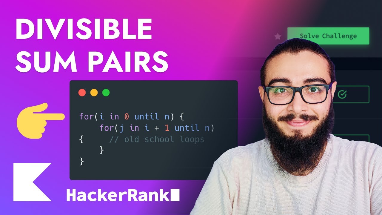 Divisible Sum Pairs Kotlin Ile Hackerrank Youtube