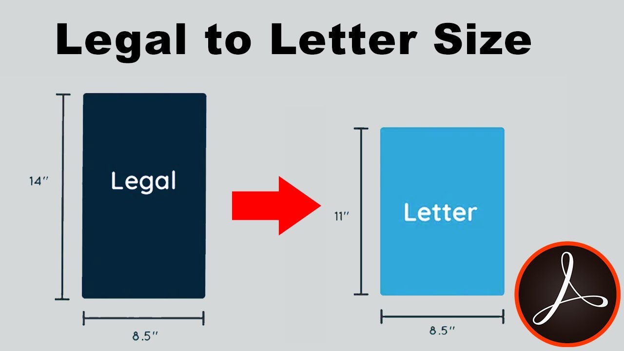 How To Convert Legal Size Document To Letter Size Pdf Using Adobe
