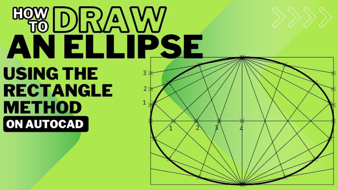 How To Draw An Ellipse Using The Rectangle Method In Autocad Step By
