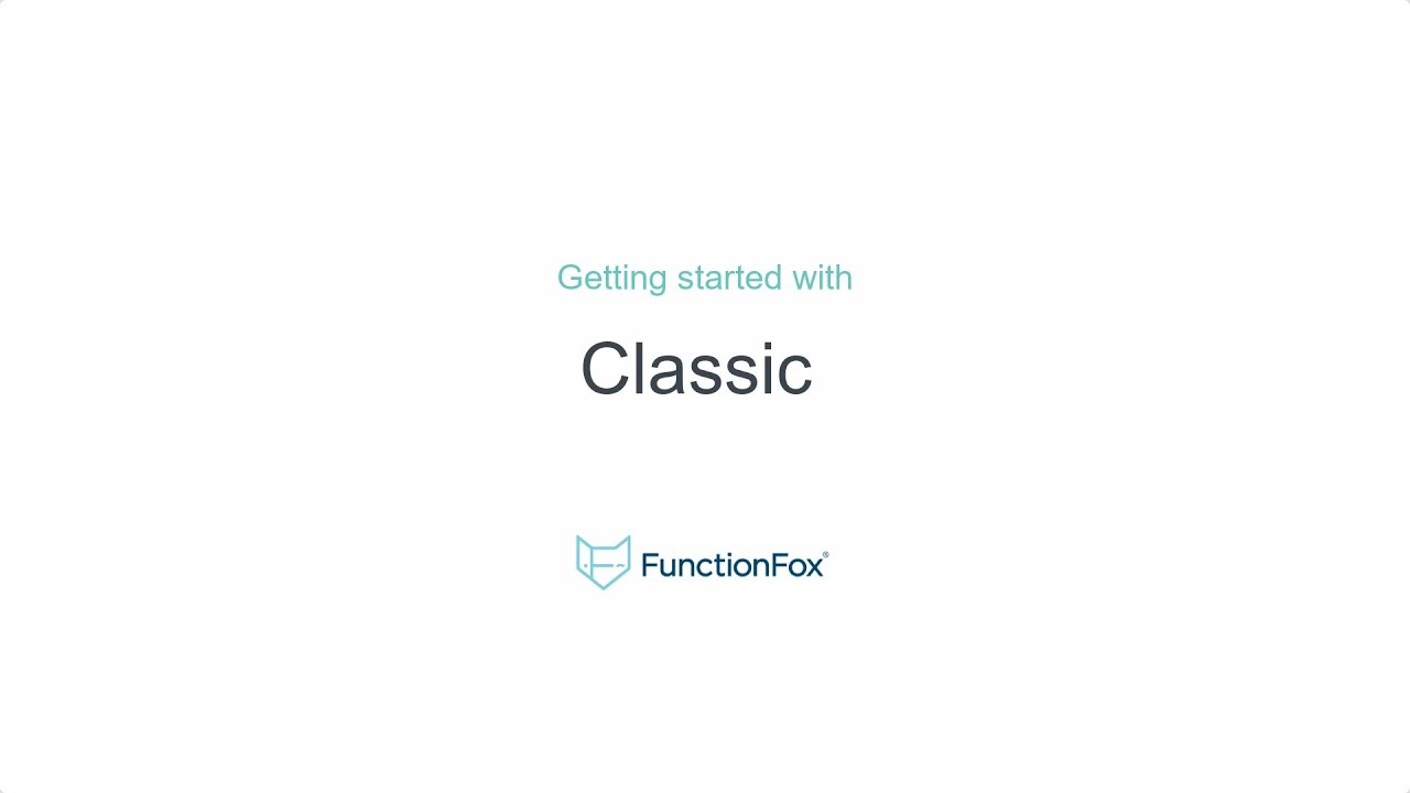 Functionfox Classic Platform Overview Youtube