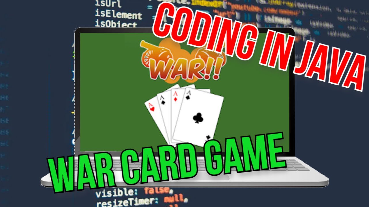 Creating The War Card Game Java Programming 12 Coding Club Youtube