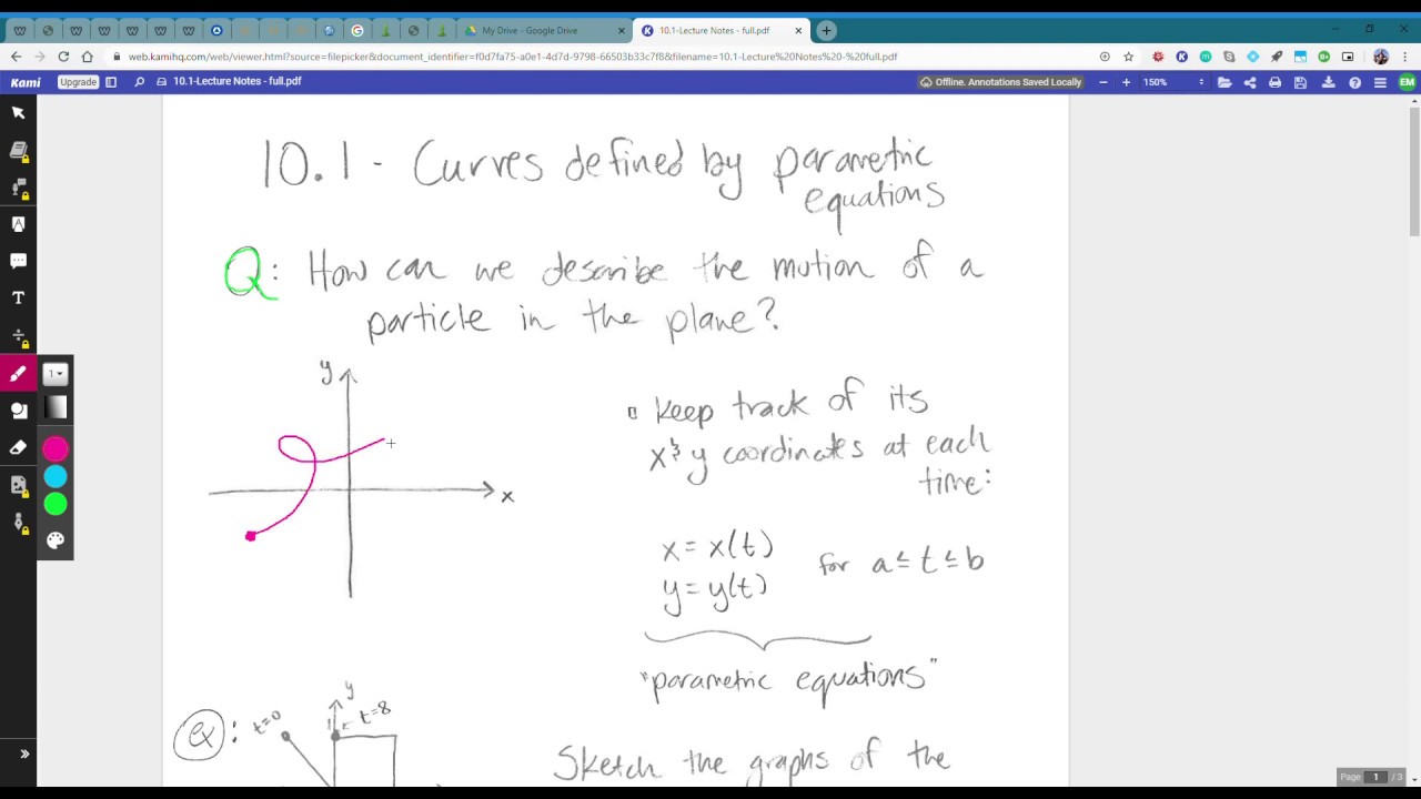 Cc Parametric Equations