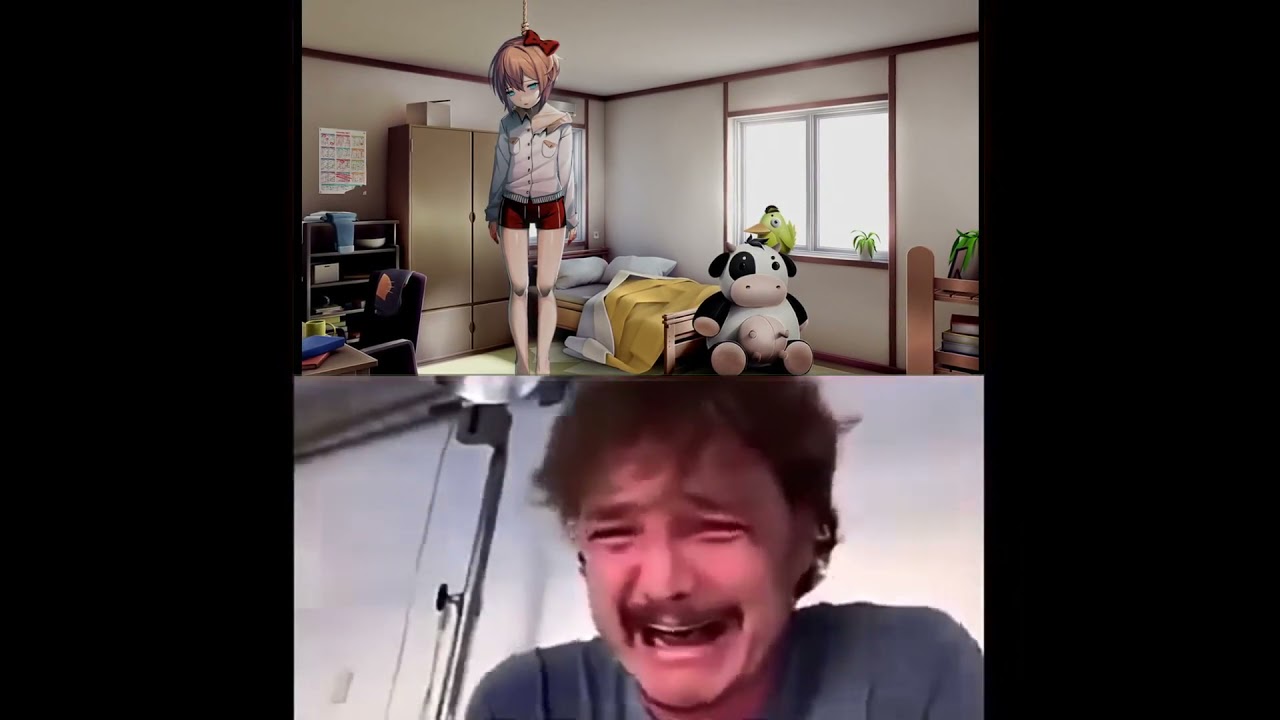 Pedro Pascal Crying Doki Doki Literature Club Youtube