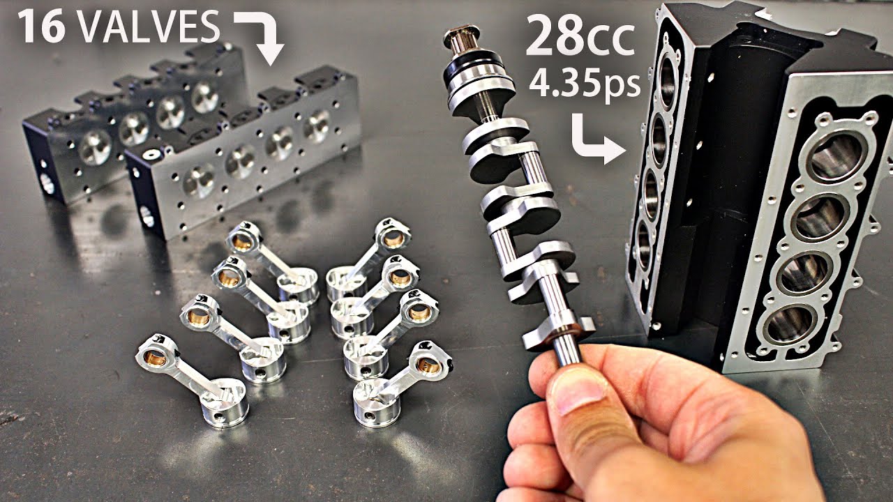 Real Model V8 Engine Assembly Run Youtube