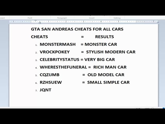 Top 10 Secrets Cars Cheats In Gta San Andreas All All Special Vehicles