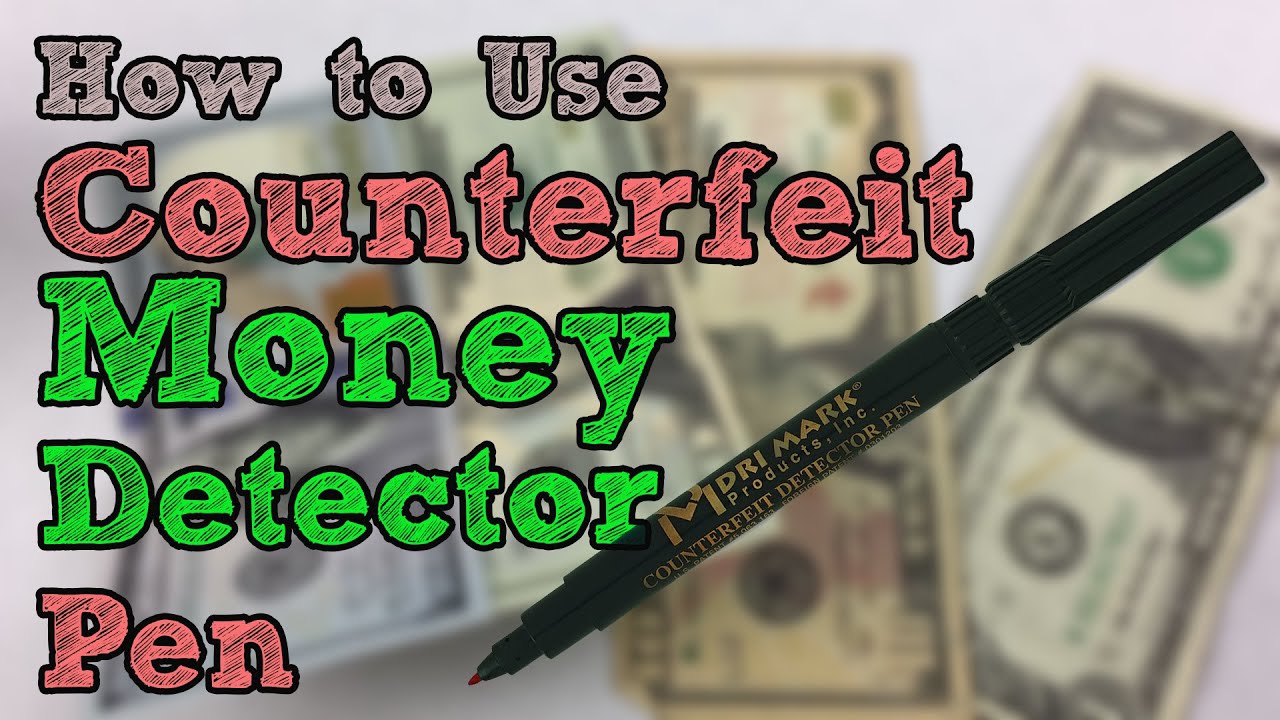 How To Use A Counterfeit Detection Pen Marker Youtube