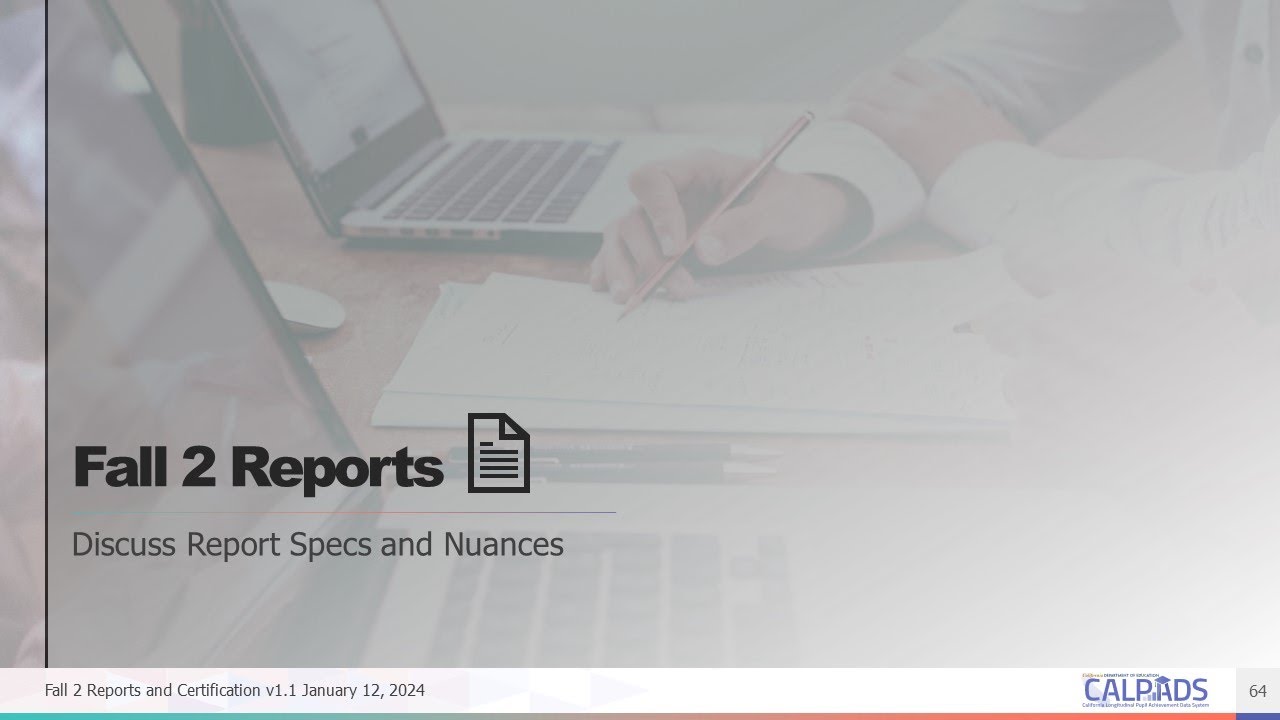 Calpads Fall 2 Reporting And Certification Module G Reports Youtube