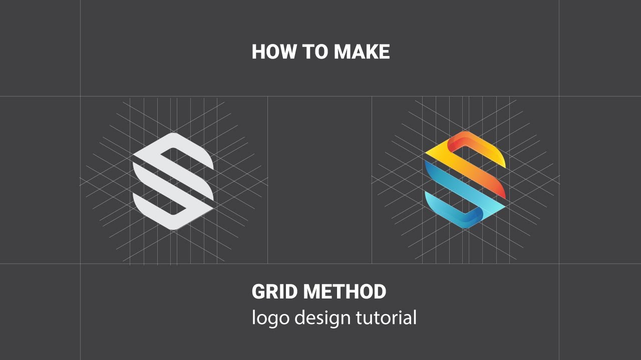 How To Design Modern Logo Using Grid Adobe Illustrator Tutorial