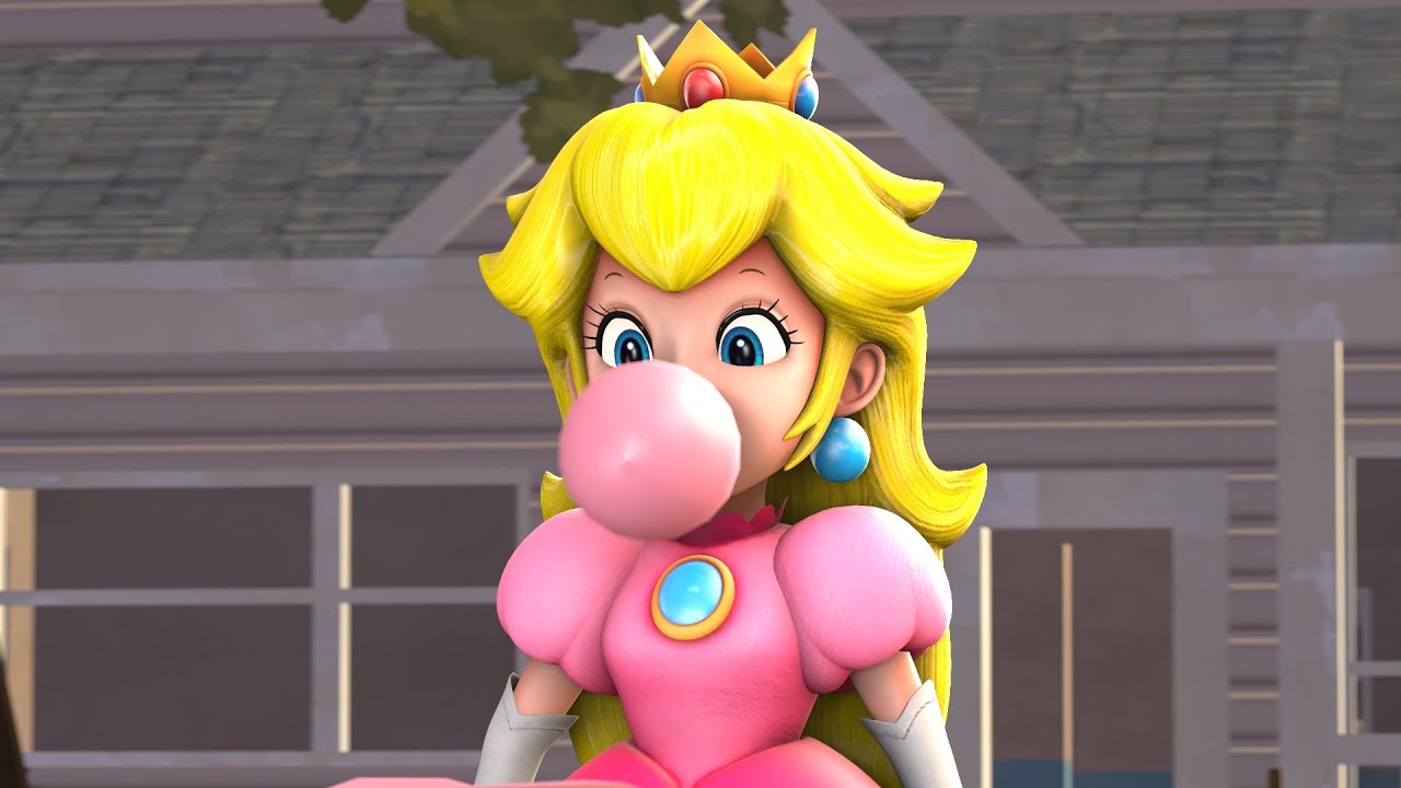 Peach Blows Up A Bubble Gum Youtube