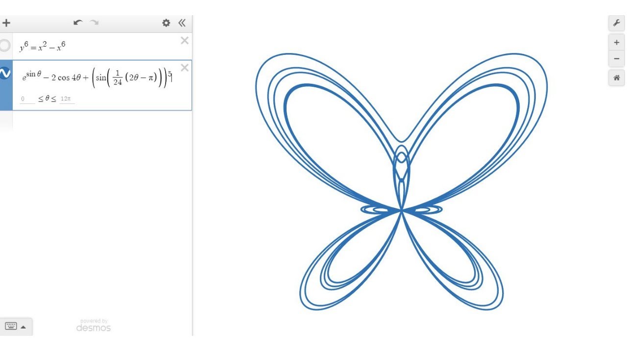 How To Draw A Butterfly On Desmos