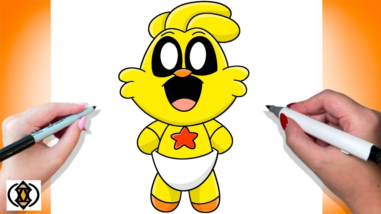 How To Draw Baby Kickin Chicken Smiling Critters Poppy Playtime