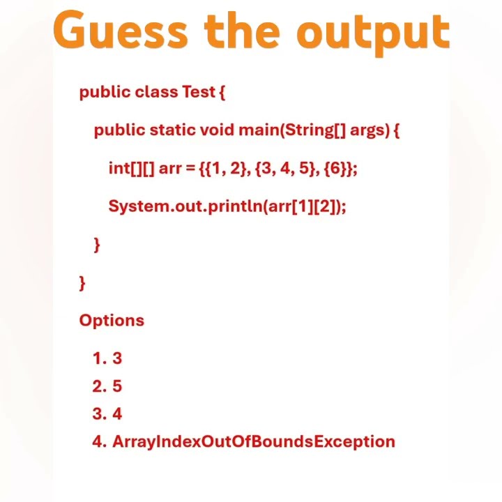 Daily Java Interview Questions Guess The Output Java Shorts Youtube