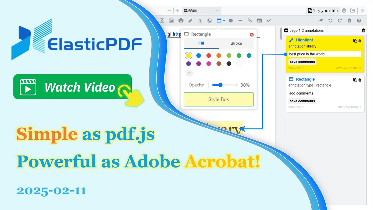 Create Pdf Annotation On Web Pdf Js Annotation Library Youtube