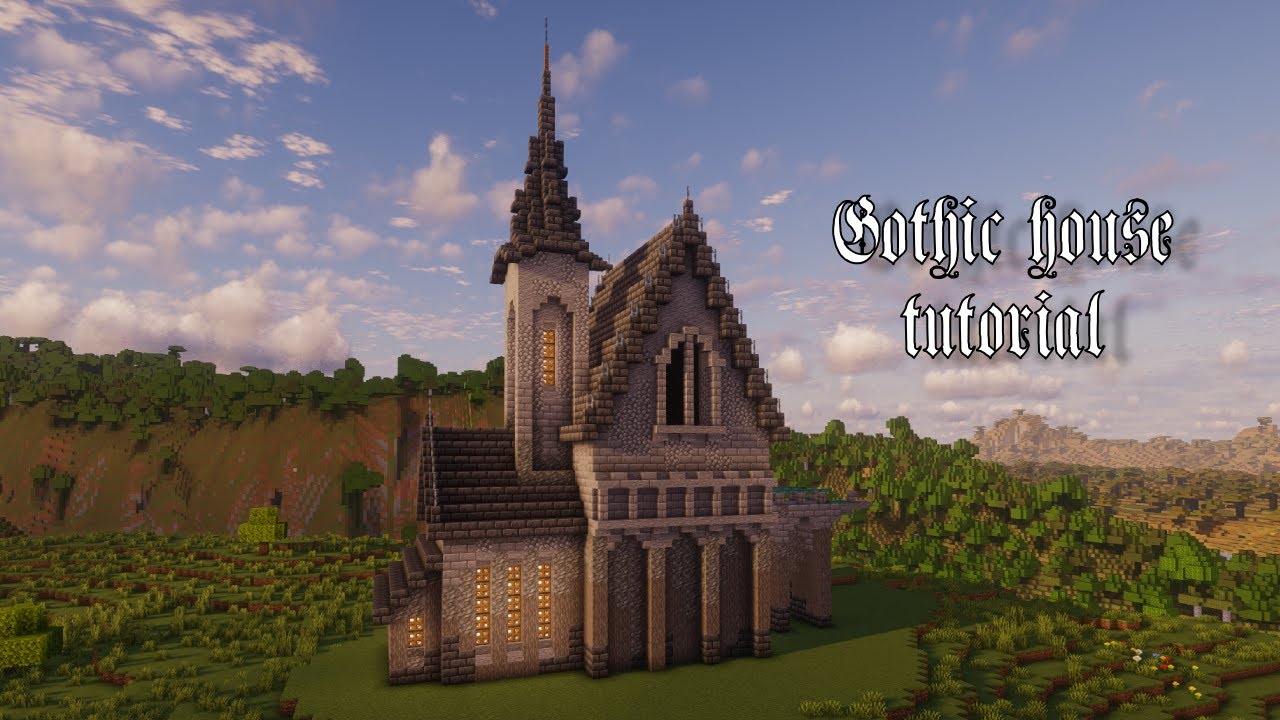 How To Build A Small Gothic Styled House Minecraft Tutorial Youtube
