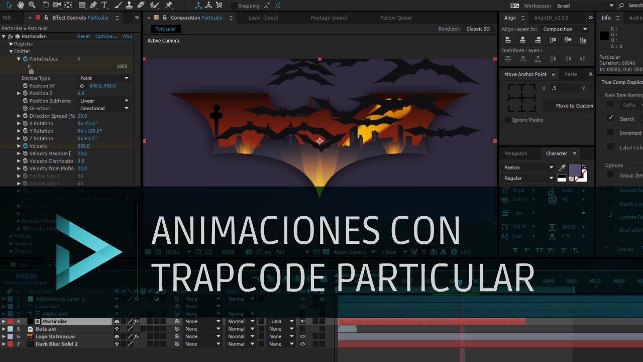 Tutorial Animaciones Con Trapcode Particular Youtube