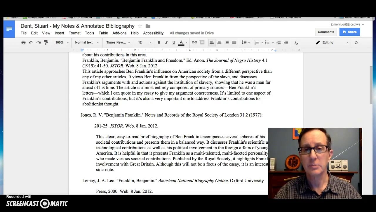 Format An Annotated Bibliography In Google Docs 51 Off