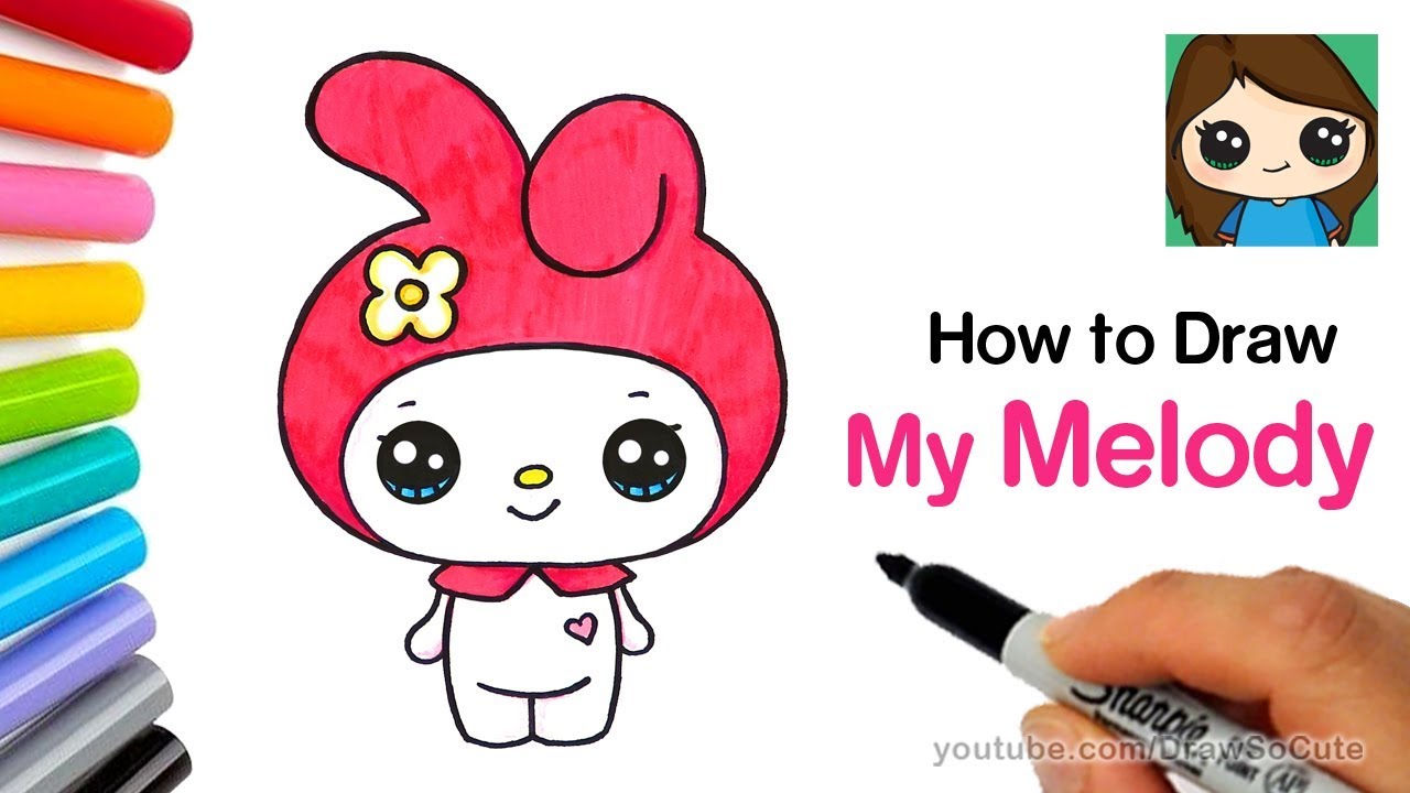 How To Draw My Melody Easy Sanrio Youtube